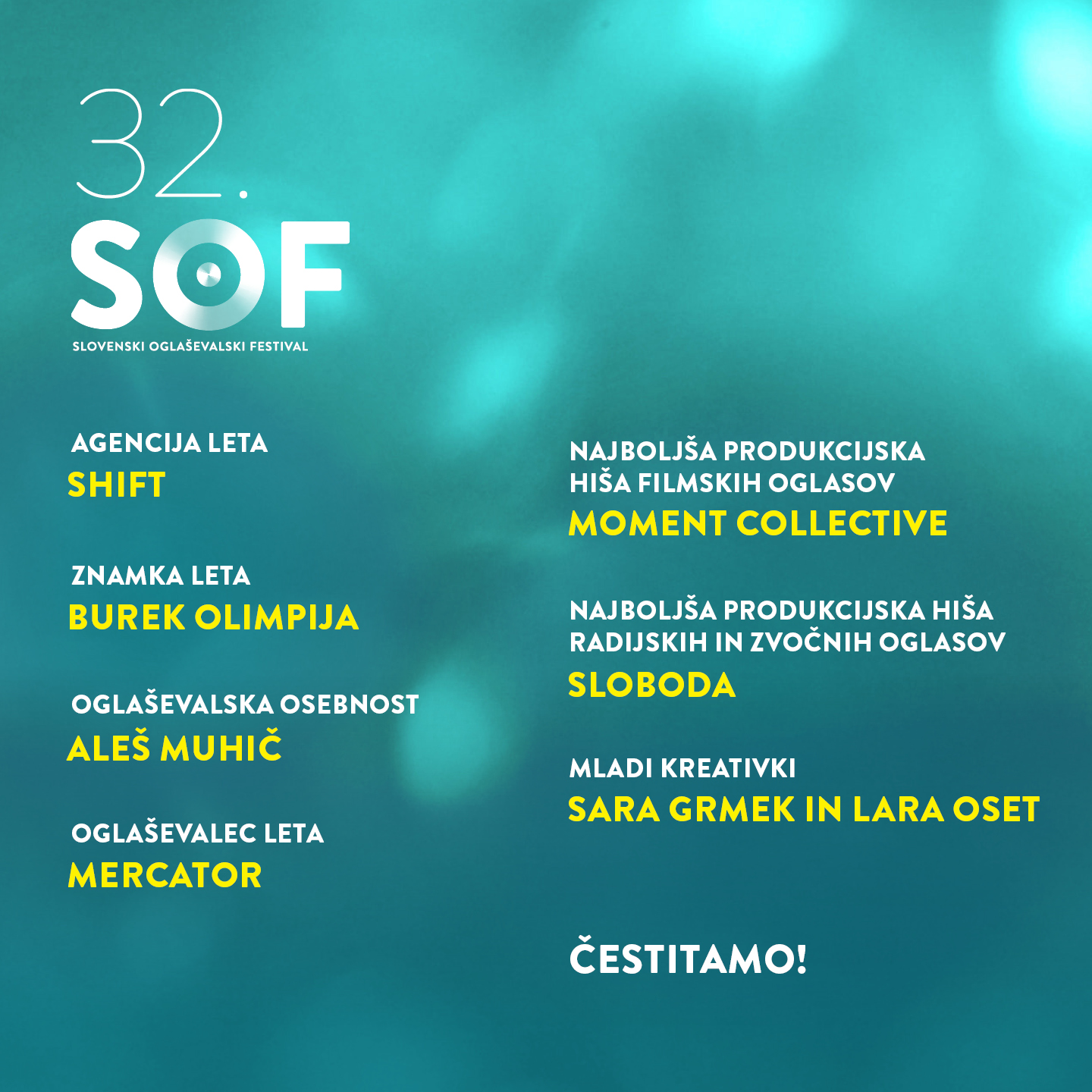 PRESS: Znani so zmagovalci 32. SOF | SOF